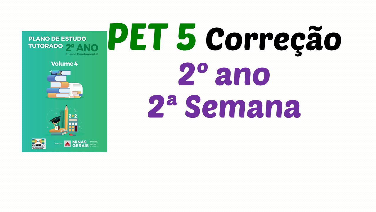 Correção Pet 5 2º Ano 2ª Semana Ensinar Hoje