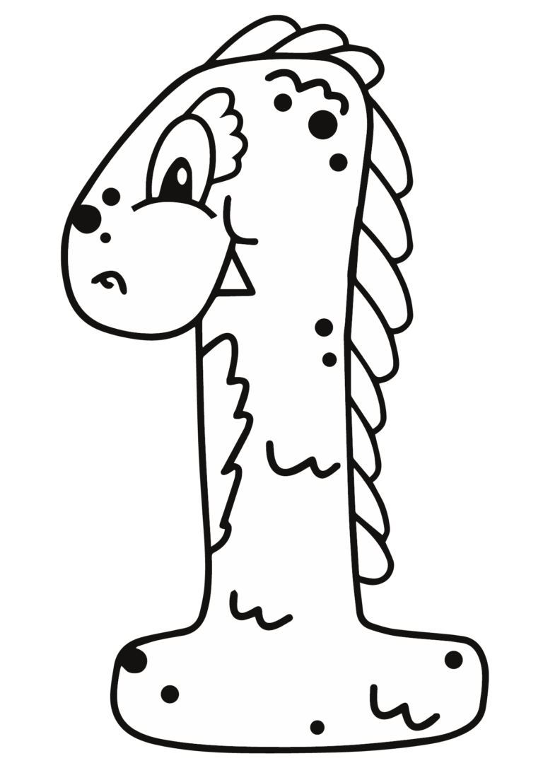 Números para colorir - Ensinar Hoje